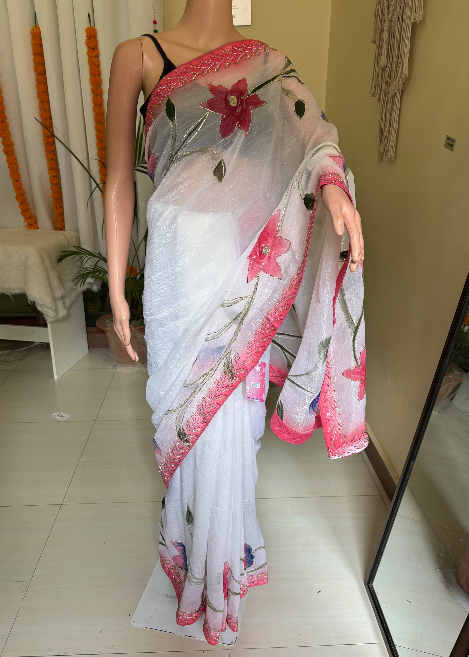 Guldasta Hand work Saree – KnotsofIndia